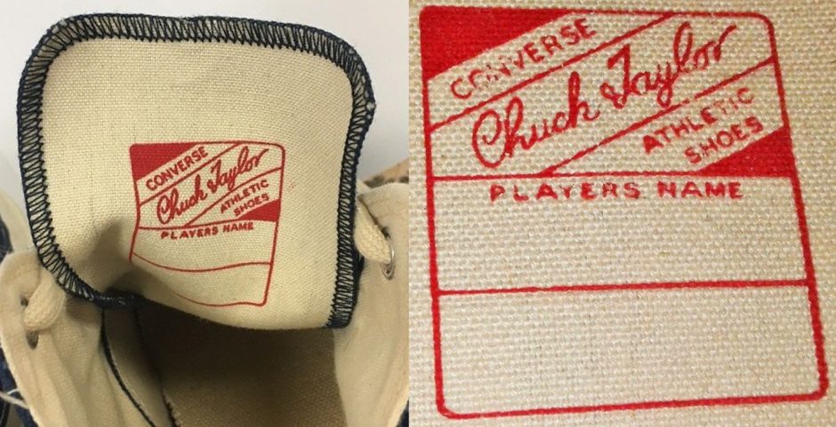 Converse tongue patch : evolution | Patch sous la languette d’une ...