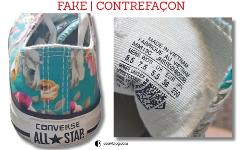 Comment repérer des fausses Converses | How to spot fake Converse 3 ...