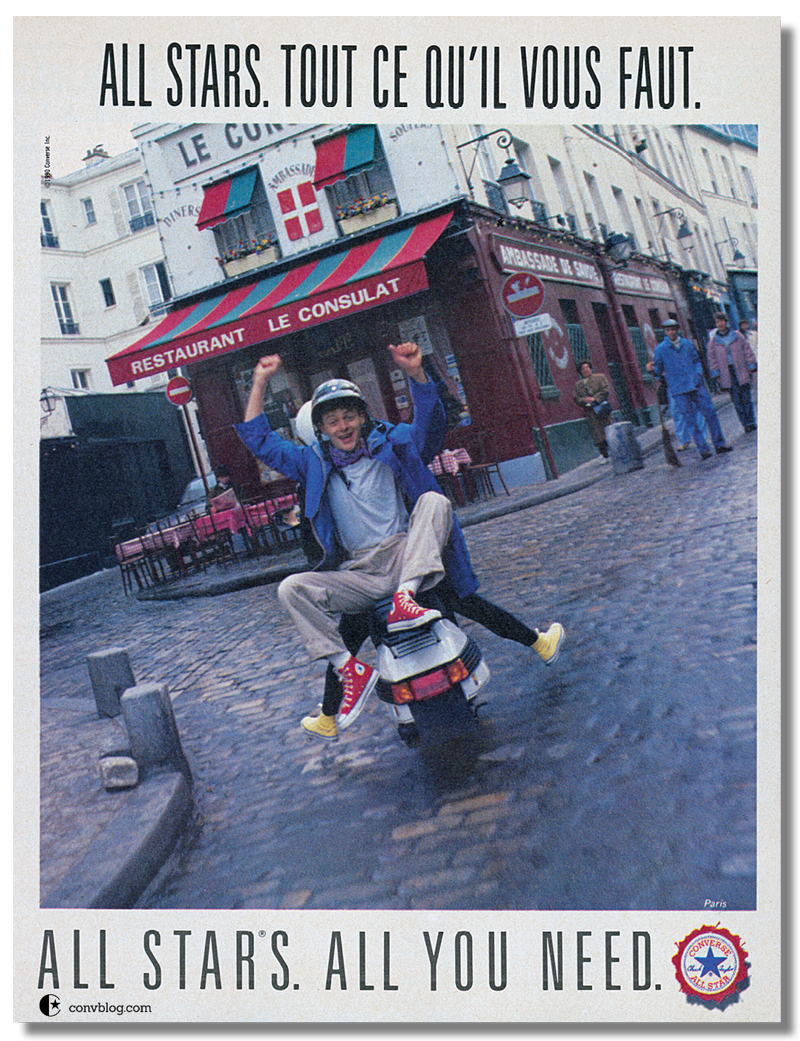 Les Converse All Star et la publicité | Converse All Star & advertising ...